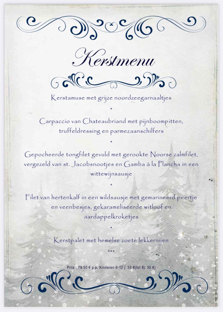 Kerstmenu | Postelsche Hofstee